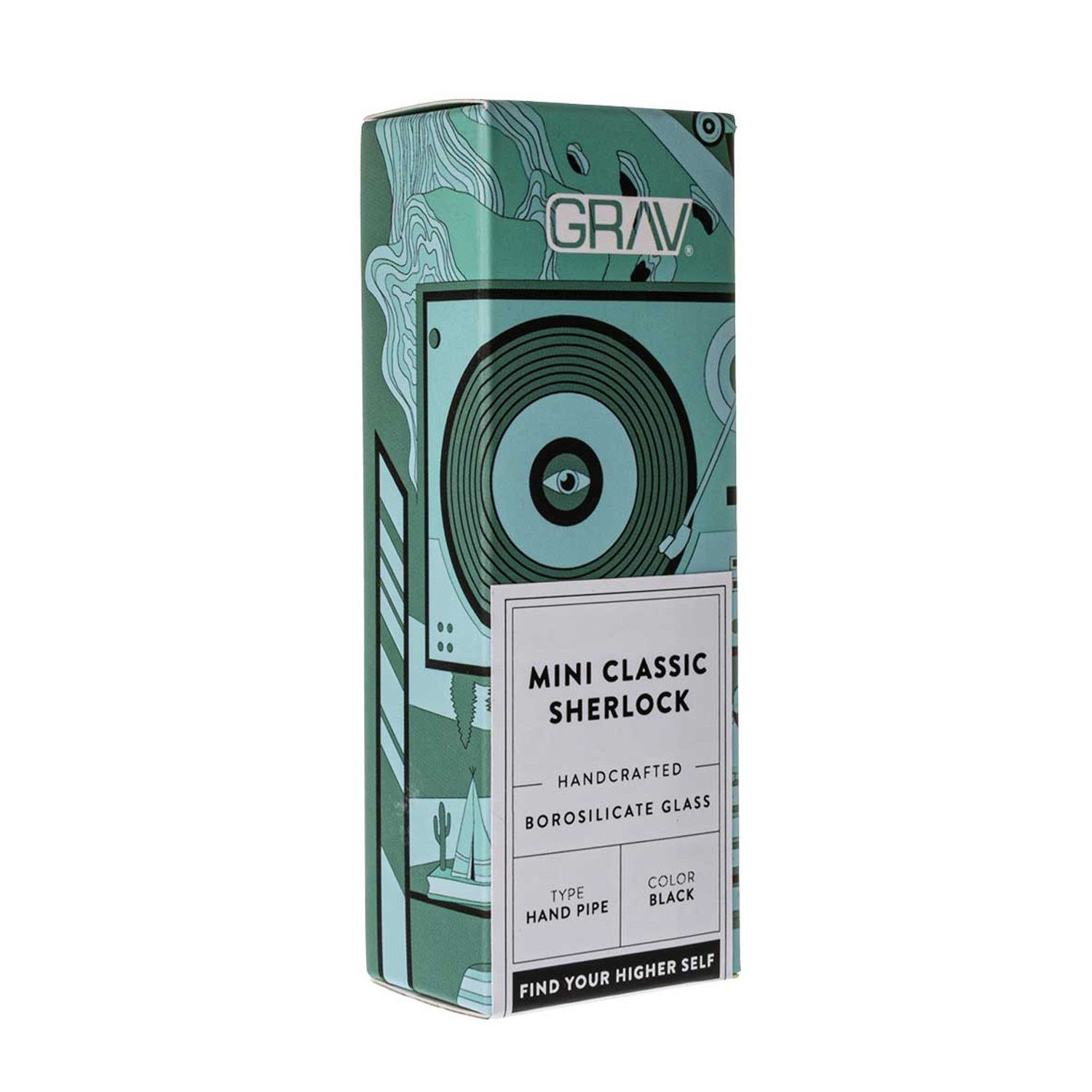 Grav Mini Classic Sherlock Pipe Thc Dry Herb Flower Bowl Handpipe Aromatherapy Alternative